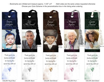 Personalized Laminated Custom Birthday Photo Bookmark book | Etsy