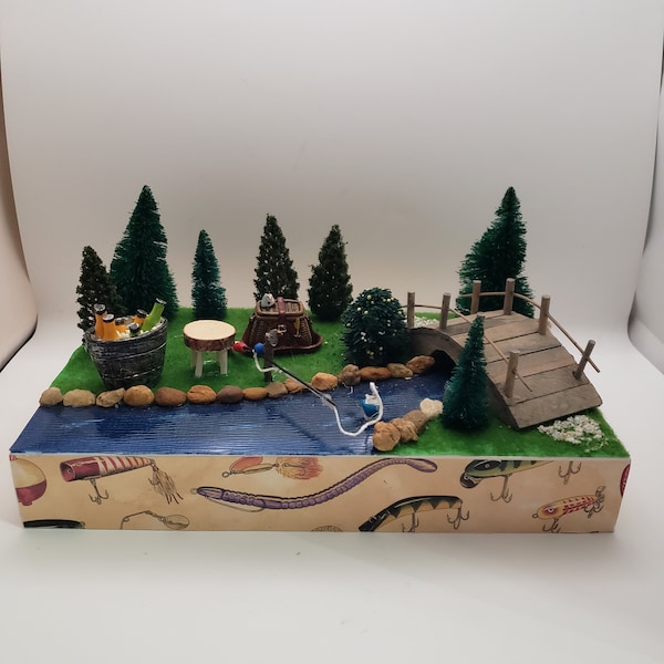Fishing Diorama - Etsy