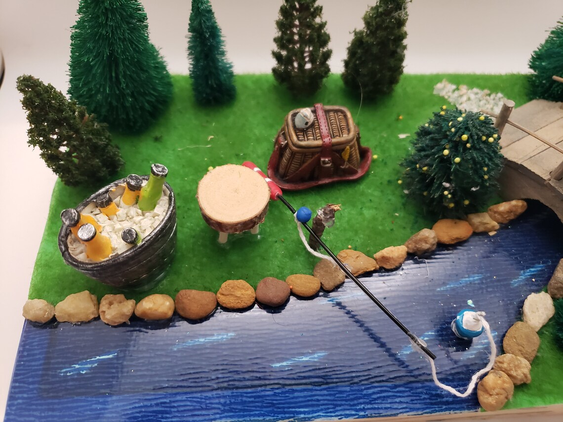 Fishing Diorama - Etsy