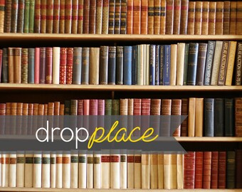 Vinyl Bookshelf Study Library Books Photo Studio Backdrop | Etsy