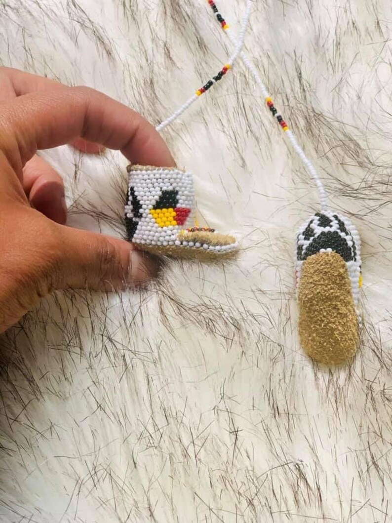 Custom Medicine Moccasin Mirror Charms - Etsy