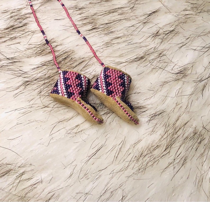 Custom Medicine Moccasin Mirror Charms - Etsy