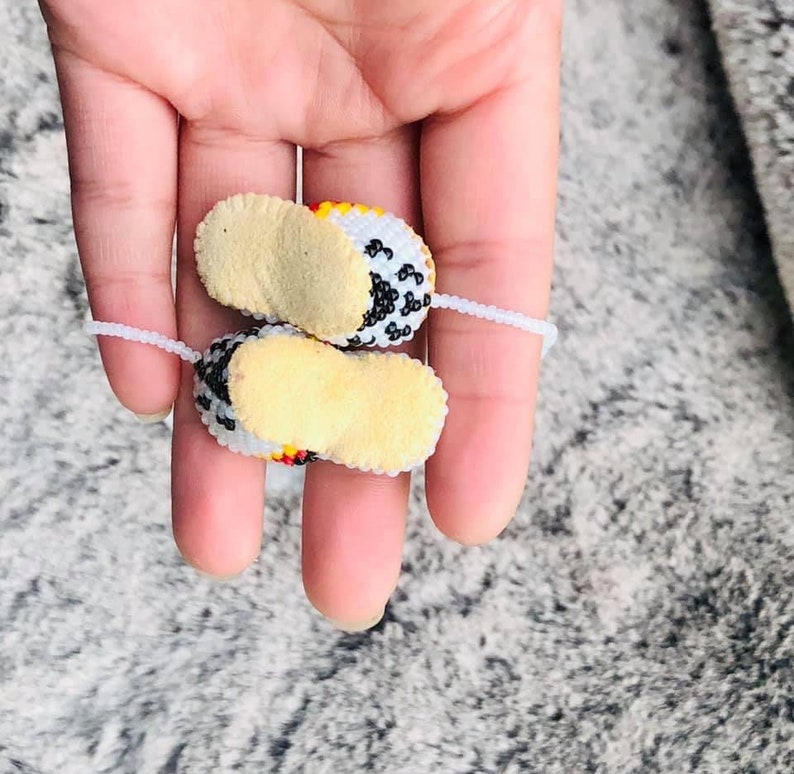 Custom Medicine Moccasin Mirror Charms - Etsy