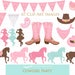 Cowgirl clipart Cowgirl Digital Paper Cowgirl Digital | Etsy