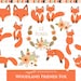 Fox Clipart, Red Fox, Woodland Friends, Fox Digital, Fox, Autumn, Fall ...