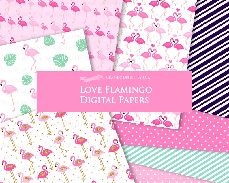 Flamingo, Love Flamingo, Pink, Glitter Gold, Pink Pineapple, Hawaiian ...