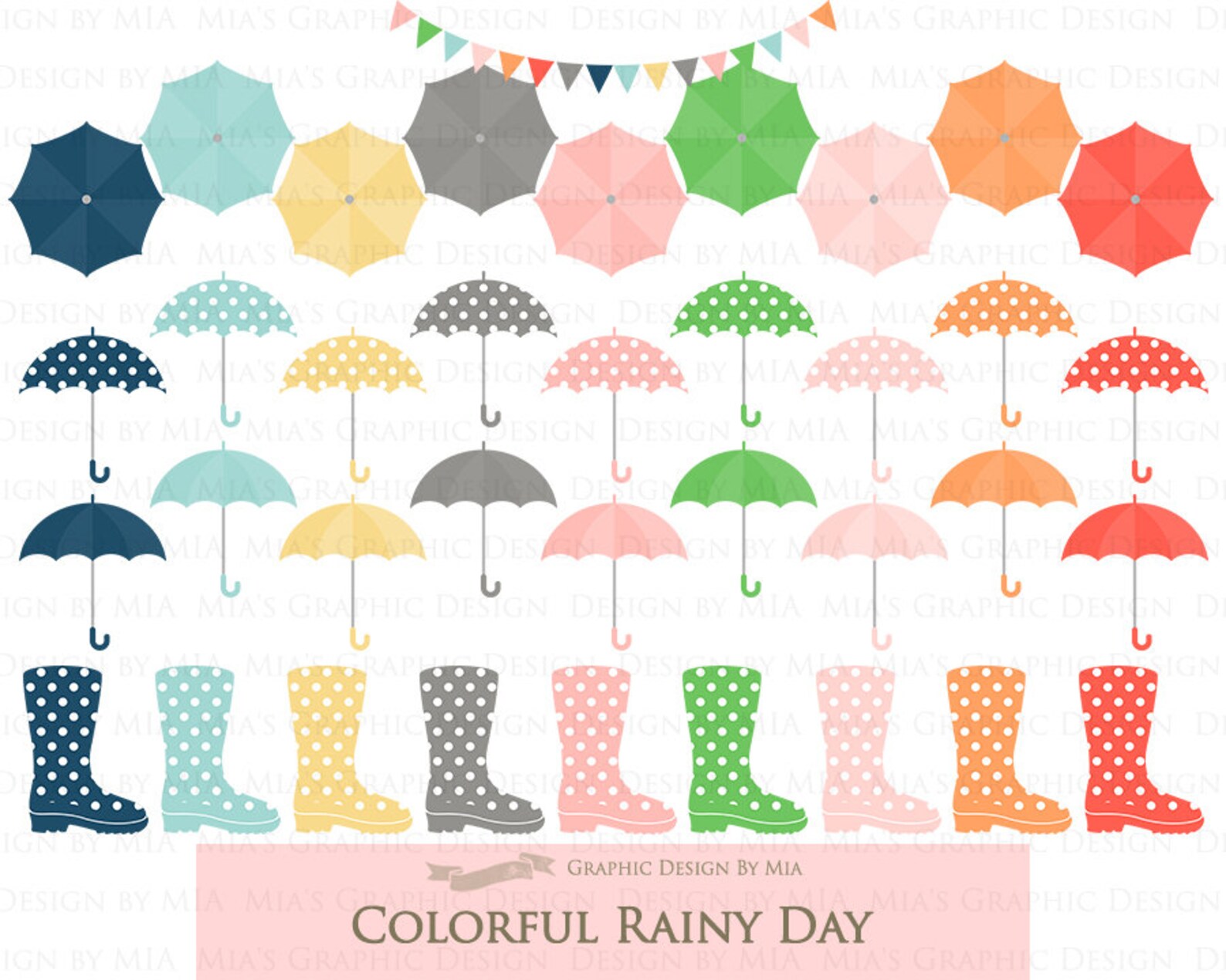 Rain Clipart Rain Boots Umbrella Rain Images Raindrop - Etsy