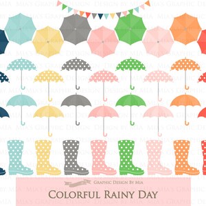 Rain Clipart, Rain Boots, Umbrella, Rain Images, Raindrop, Clouds ...