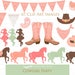 Cowgirl Clipart, Cowgirl Digital Paper, Cowgirl Digital, Cowgirl Party ...