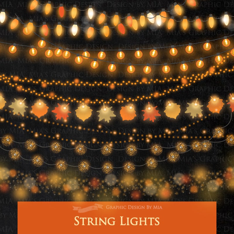 Fairy Lights Clipart - Etsy