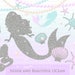 Silver Mermaids Clip Art - Instant Download - CA170 - Etsy