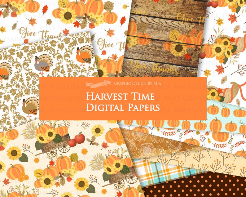 Thanksgiving Harvest Harvest Time Autumn Fall Clip Art | Etsy