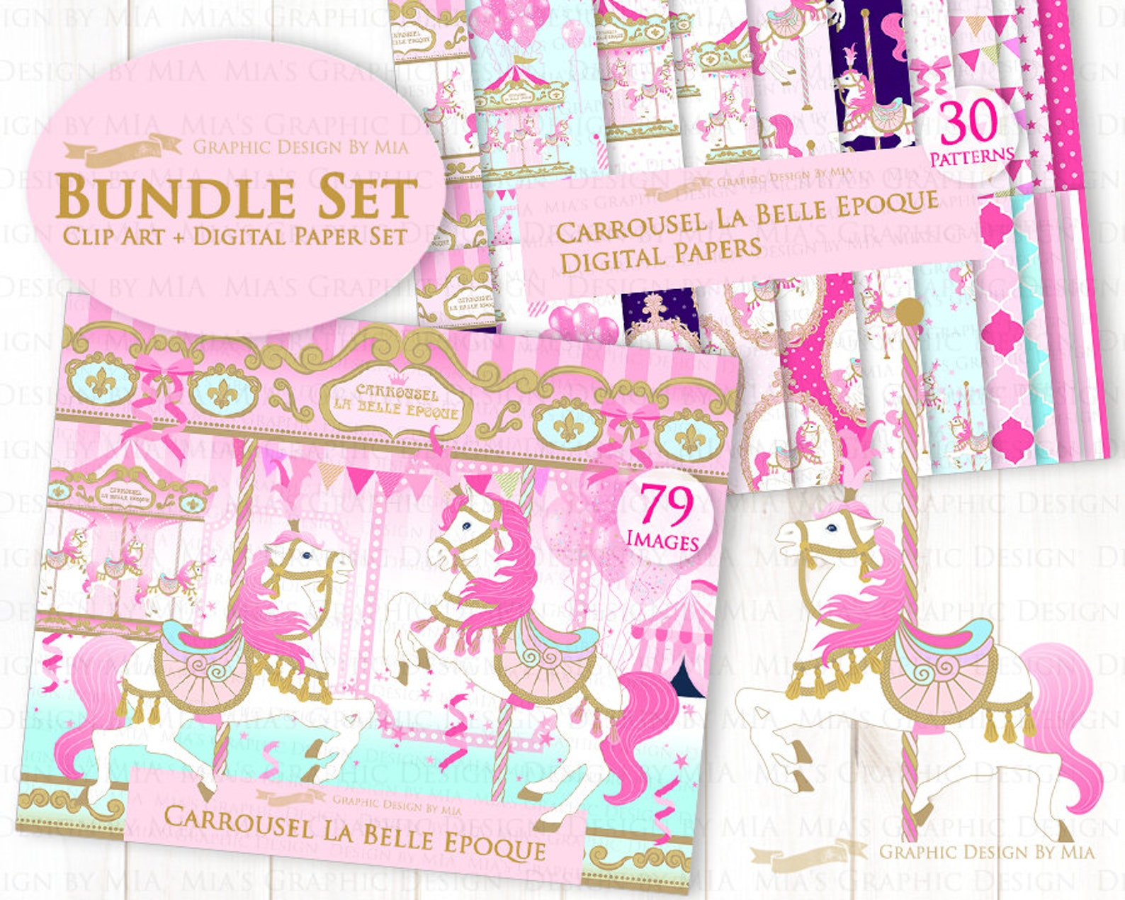 Carousel, Merry Go Round, Pink, Carousel Digital, Paris, Carrousel La ...