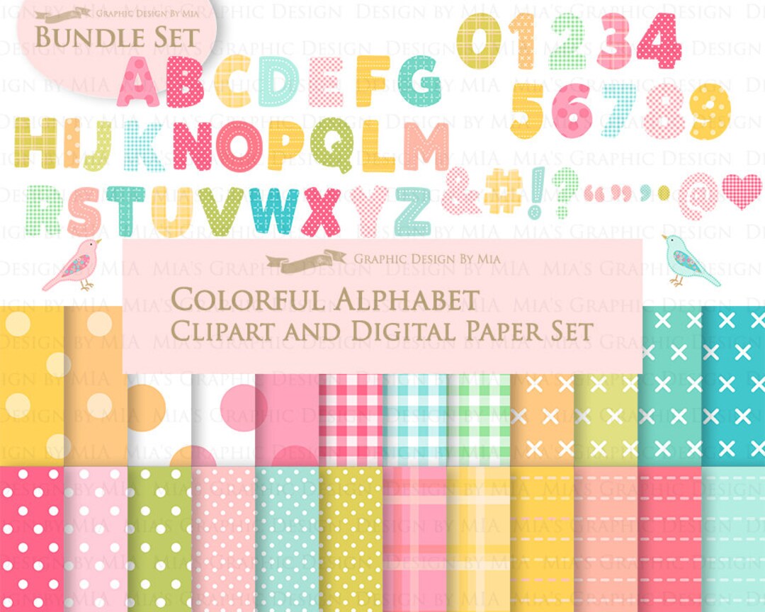 Alphabet & Numbers, Colorful Alphabet, Colorful Capital Letters ...