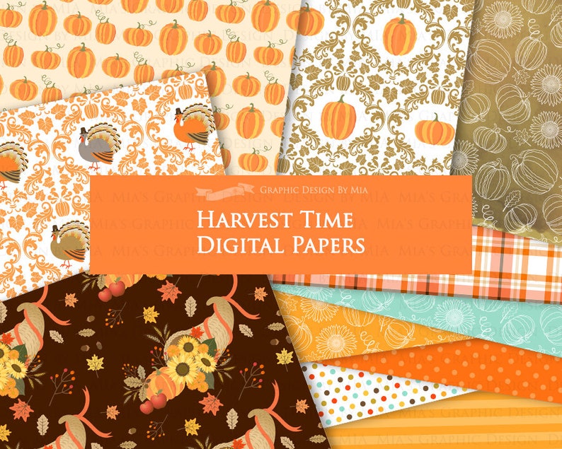 Thanksgiving Harvest Harvest Time Autumn Fall Clip Art | Etsy