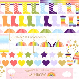 Rainbows, Cute Rainbow, Rain, Clouds, Colorful Rainbow Party, Sun Sky ...