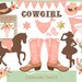 Cowgirl Clip Art Cowgirl Digital Cowgirl Party Cowgirl | Etsy