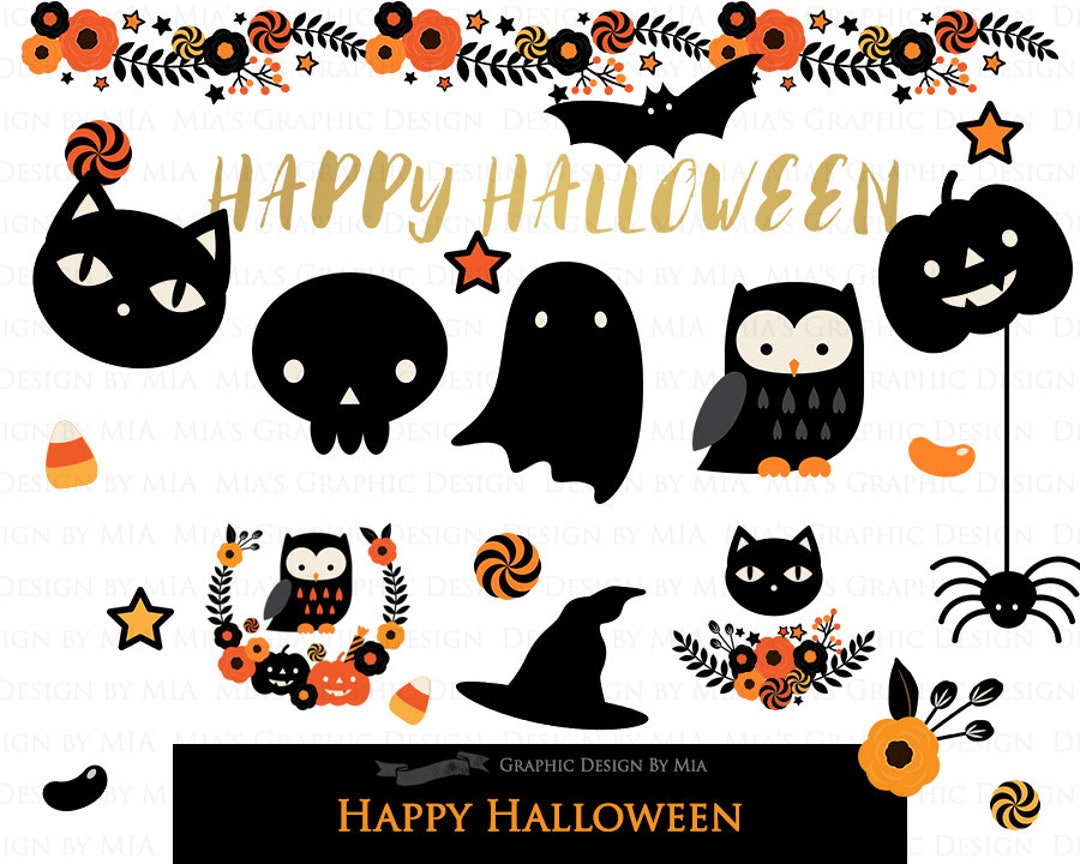 Halloween Clipart, Fall Clipart, Autumn Clipart, Fall Digital, Autumn ...