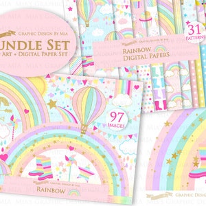 Rainbows, Pastel, Cute Rainbow, Rain, Clouds, Colorful Rainbow Party ...