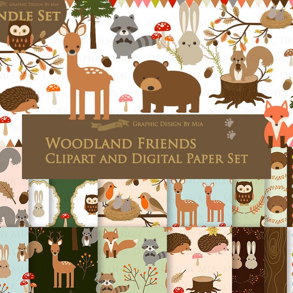 Woodland Friends - Etsy
