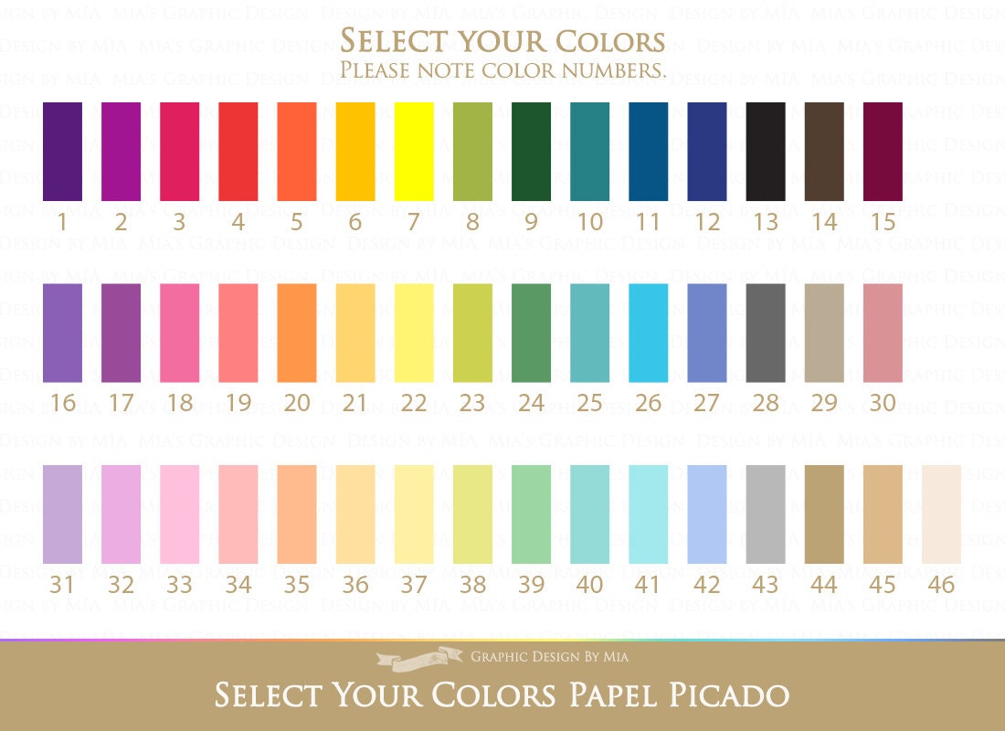 Digital Papel Picado / Set of 4 Papel Picado Clip Art / Select Your ...