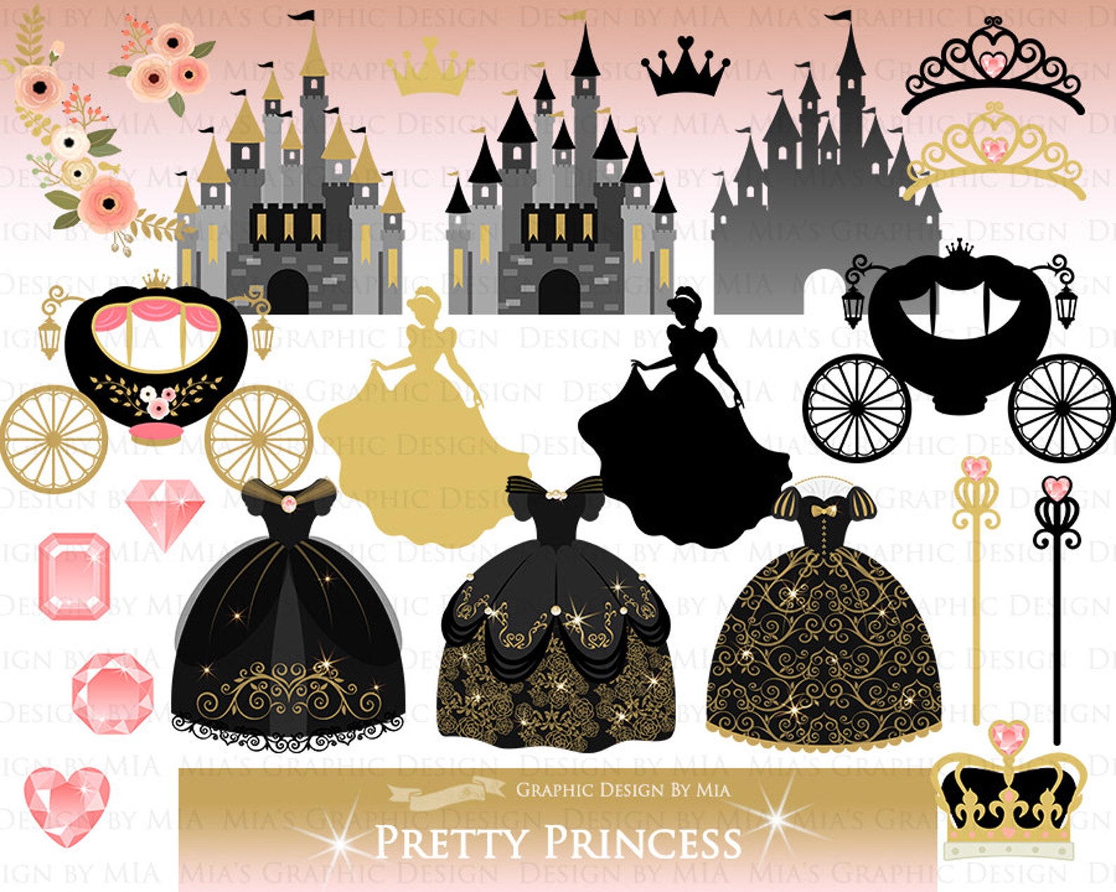 Princess Princess Dress Birthday Part Princess Party - Etsy