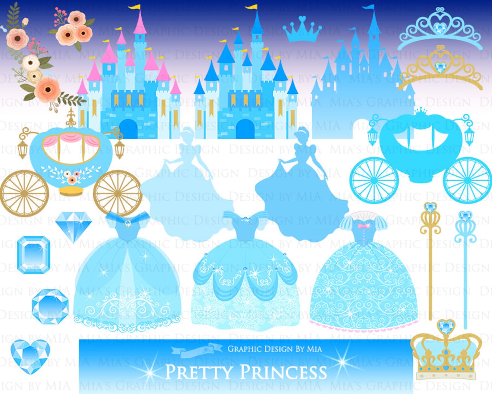 Princess, Princess Dress, Birthday Part, Princess Party, Royal, Blue ...