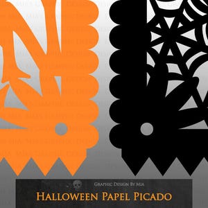 Halloween Papel Picado, Halloween Bunting, Day of the Dead Decoration ...