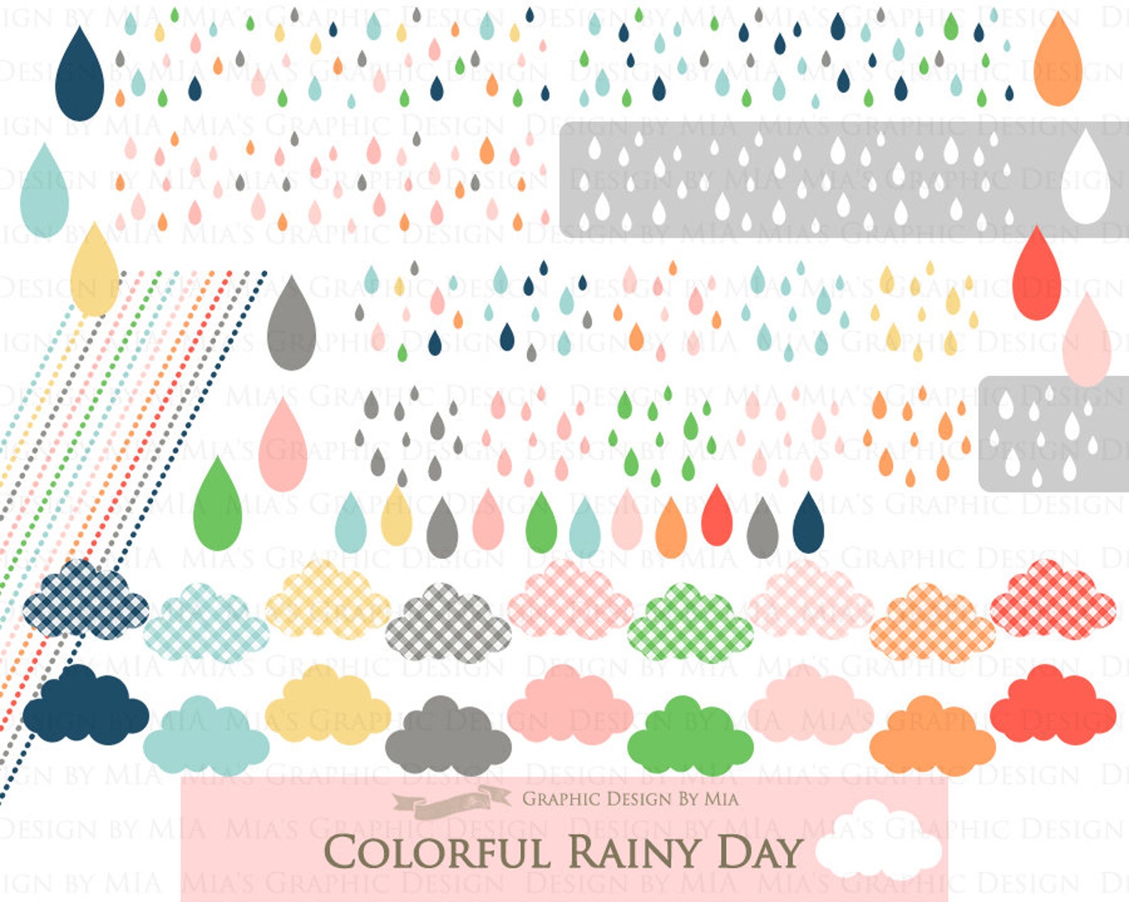 Rain Clipart Rain Boots Umbrella Rain Images Raindrop - Etsy