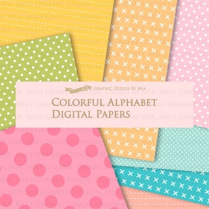 Alphabet & Numbers, Colorful Alphabet, Colorful Capital Letters ...