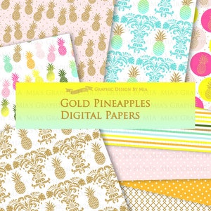 Pineapple. Gold Pineapple, Flat Gold, Hawaiian Party, Aloha, Luau ...