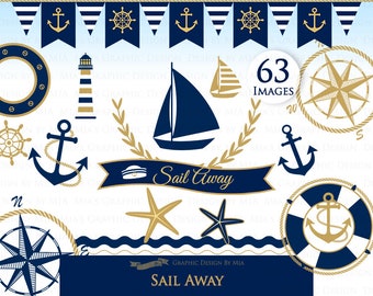 Nautical Clip Art | Etsy