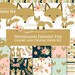 Fox Clipart Glitter Gold Fox Woodland Friends Fox Digital - Etsy