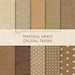 Natural Kraft Digital Paper Pack Instant Download DP065 | Etsy