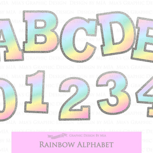 Rainbow Letters - Etsy