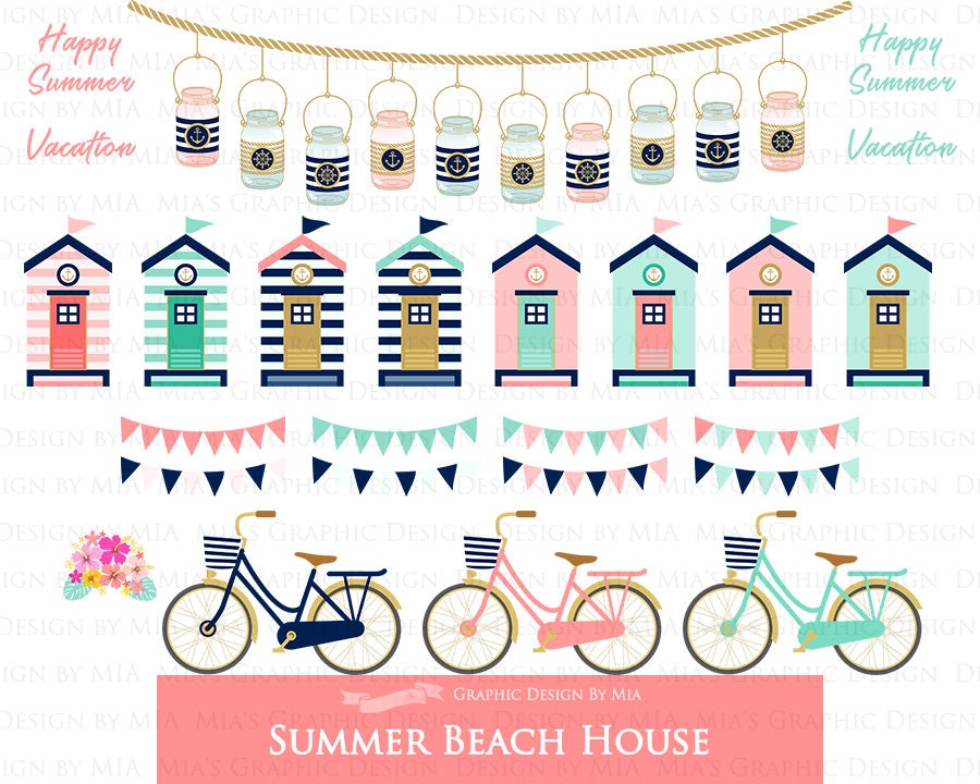 Summer Beach House Summer Summer Beach Nautical Summer | Etsy