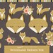 Fox Clipart, Glitter Gold Fox, Woodland Friends, Fox Digital, Fo Clip ...