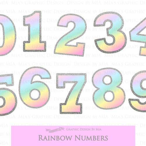 Rainbow Alphabet Clip Art Ombre Alphabet Digital Clipart | Etsy