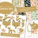 Fox Clipart Glitter Gold Fox Woodland Friends Fox Digital - Etsy