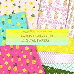 Pineapple. Gold Pineapple, Flat Gold, Hawaiian Party, Aloha, Luau ...