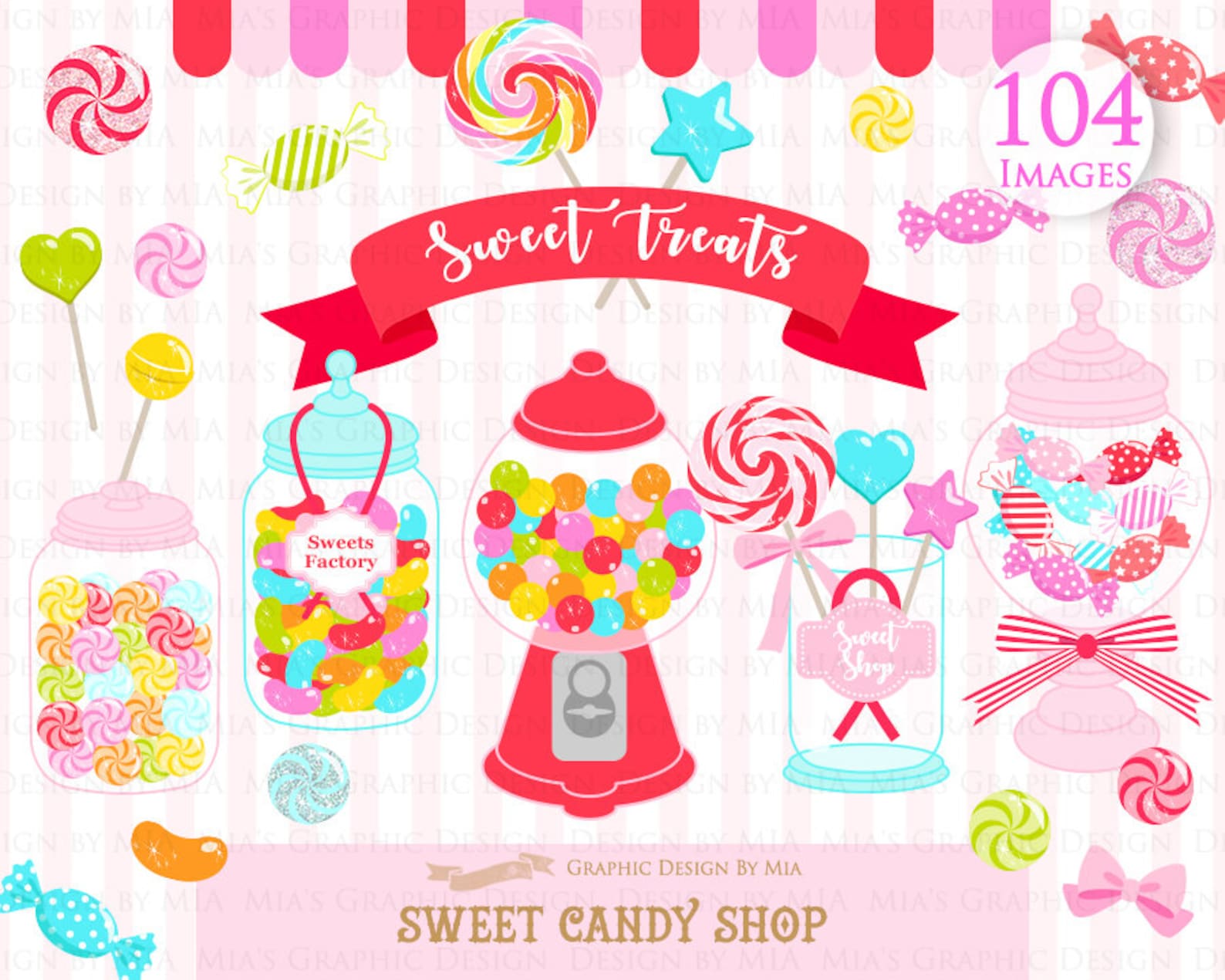 Candy Sweet Candy Candy Shop Candy Store Candy Digital | Etsy