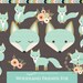 Fox Clipart, Mint Fox, Woodland Friends, Fox Digital, Fox Clip Art ...