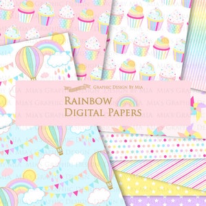 Rainbows, Pastel, Cute Rainbow, Rain, Clouds, Colorful Rainbow Party ...