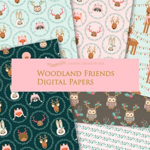 Woodland Friends, Happy Holidays, Christmas, Winter Woodland, Animal ...