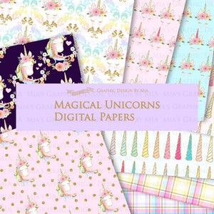 Magical Unicorns, Unicorn Horns, Unicorn Faces, Unicorn Heads, Gold ...