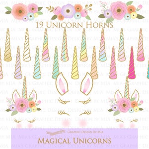 Magical Unicorns, Unicorn Horns, Unicorn Faces, Unicorn Heads, Gold ...