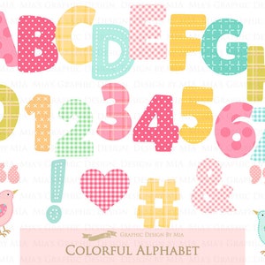 Alphabet & Numbers, Colorful Alphabet, Colorful Capital Letters ...