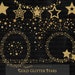 Gold Stars, Gold Glitter, Star Digital, Stars Clip Art - Instant ...