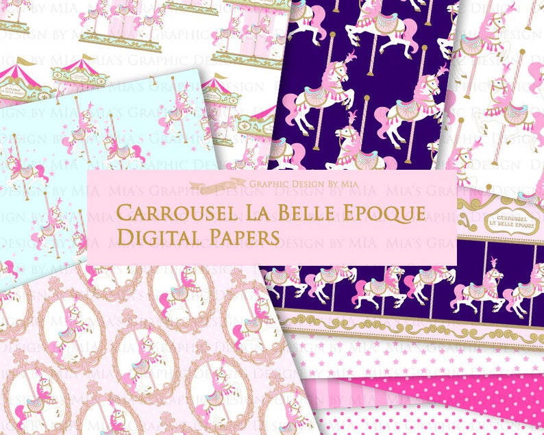 Carousel, Merry Go Round, Pink, Carousel Digital, Paris, Carrousel La ...
