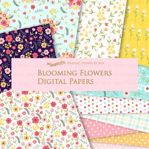 Blooming Flowers, Flower, Floral, Flower Digital, Flower Patterns ...